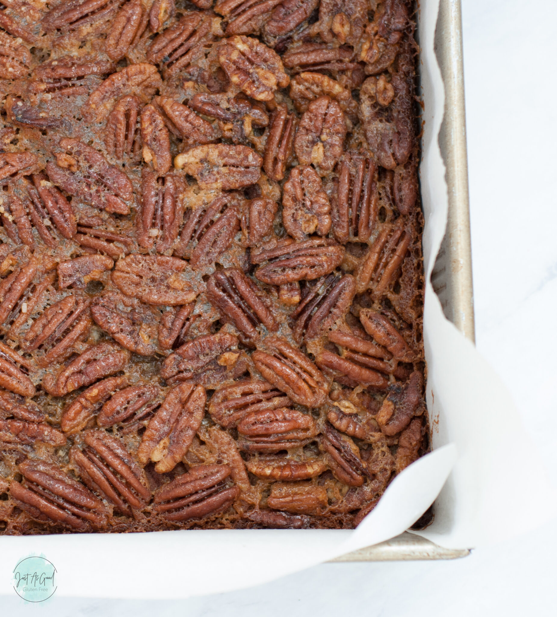 Pecan Pie Bars with Browned Butter Gluten Free Shortbread Crust - Just ...